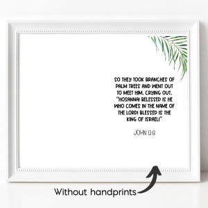 Easter Handprint Craft for Kid, Bible Verse Christian Printable ...