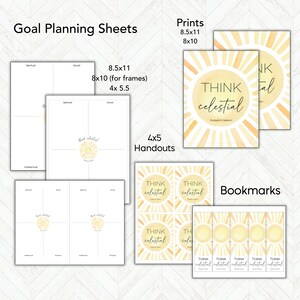 Think Celestial Print Bundle, LDS General Conference Quote, LDS Relief ...