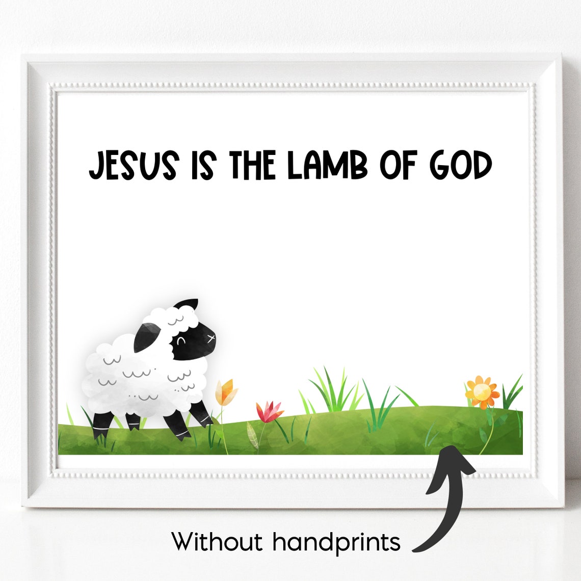 Lamb of God Children's Bible Handprint Craft, Scripture Handprint Art ...