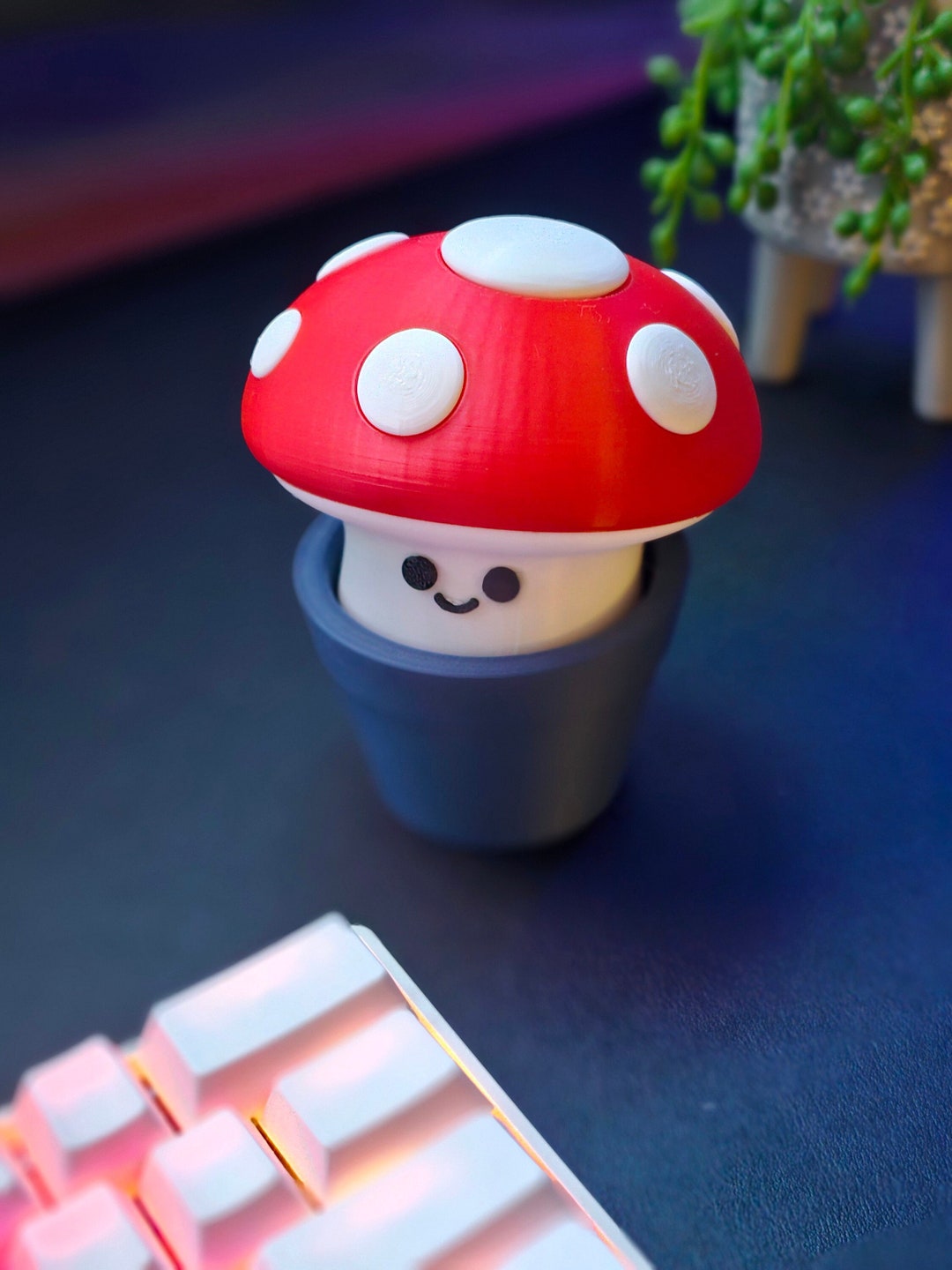 Cute Mushroom Desk Accessory - 3D Printed Kawaii Design - Gift Ideas - Etsy