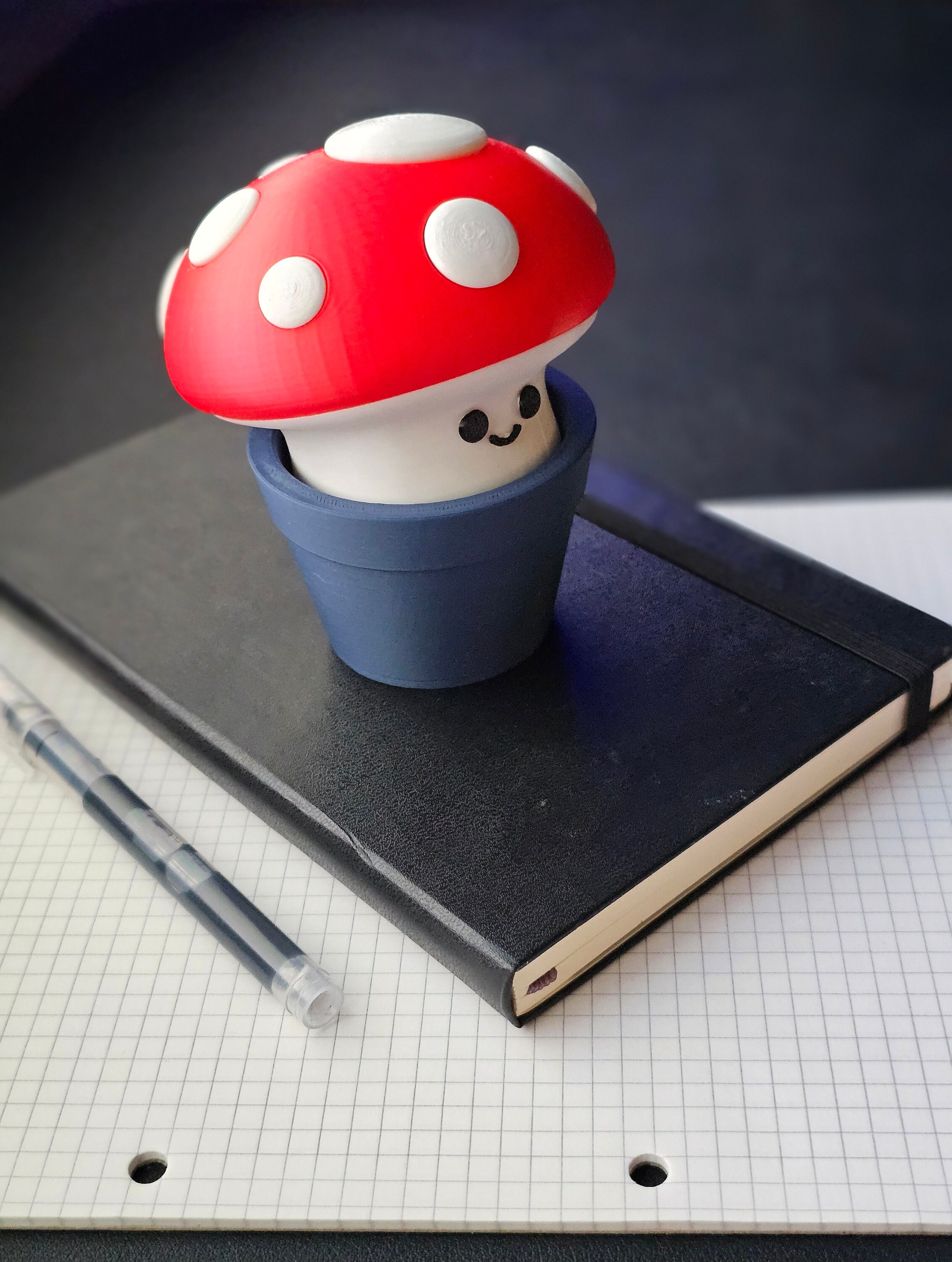 Cute Mushroom Desk Accessory - 3D Printed Kawaii Design - Gift Ideas - Etsy