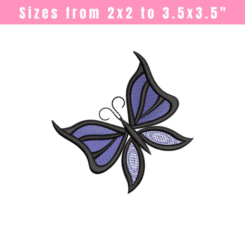 Butterfly Machine Embroidery Design - Bright Butterfly Embroidery Files ...