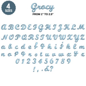 3D Puff Font Machine Embroidery Designs Bundle, Full Alphabet Designs ...