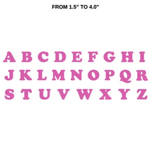 Duo Font Machine Embroidery, Signature Duo Font With Tails, Block ...