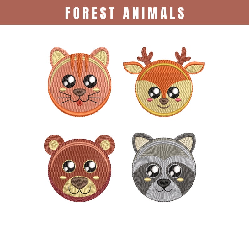 Safari Animals Embroidery Designs, Zoo Animal Machine Embroidery, Baby ...