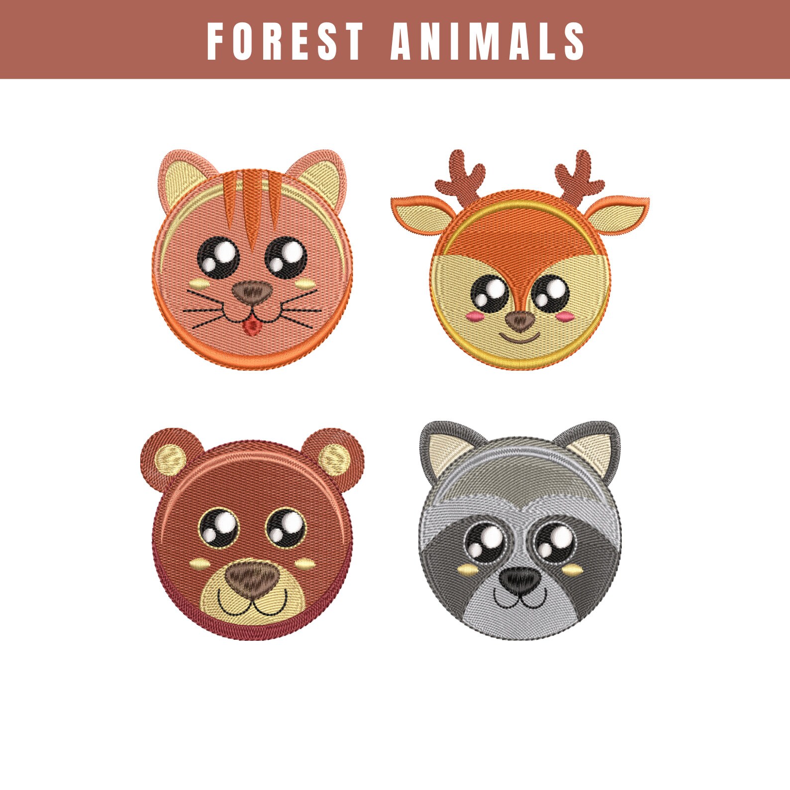 Safari Animals Embroidery Designs, Zoo Animal Machine Embroidery, Baby ...