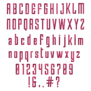 Luka 3D Puff Font Machine Embroidery Designs, Full Alphabet Designs ...