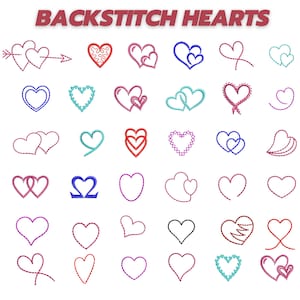 Hearts Embroidery Design, Mini Hearts, Small Hearts Machine Embroidery ...