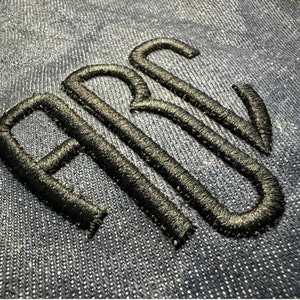 3D Puff Monogram Embroidery Font, Monogram Machine Embroidery Designs ...
