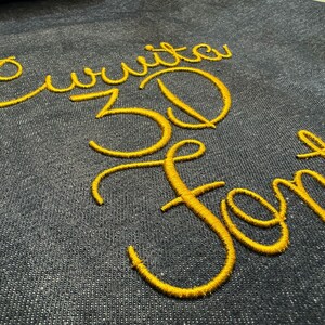 3D Puff Font Machine Embroidery Designs Bundle, Full Alphabet Designs ...