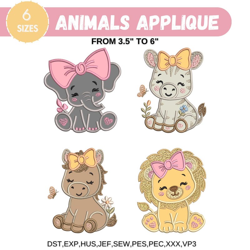 Ready. Made Animal Appliques - Etsy