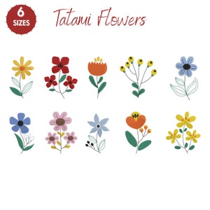 48 Flower Embroidery Files Package, Mini Flower Embroidery Design ...