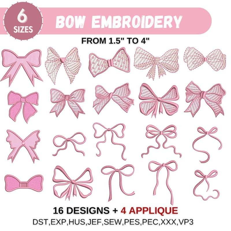 Small Letter Bows - Etsy