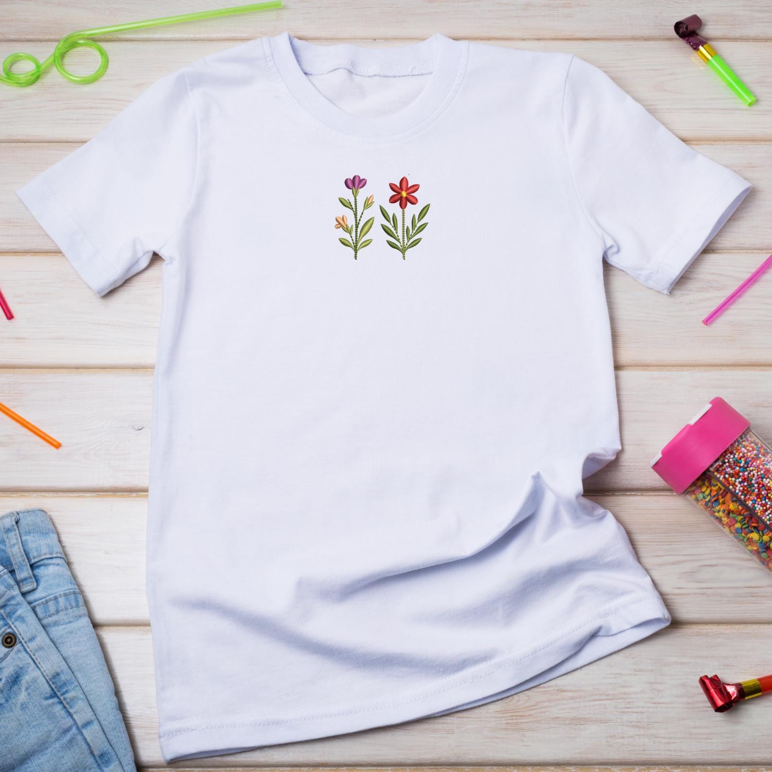 Floral Machine Embroidery Design Bundle, Mini Flower Designs, Satin ...