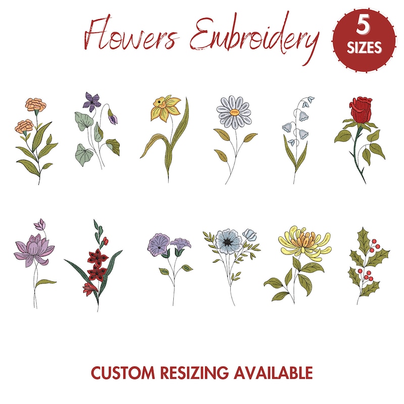 Sweet Pea Embroidery Designs - Etsy