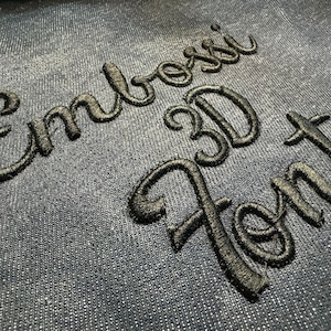 3D Puff Font Machine Embroidery Designs Bundle, Full Alphabet Designs ...