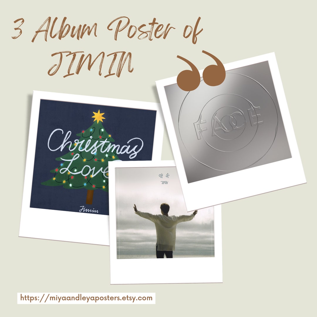 BTS Jimin K-pop Group Boyband Album Cover Face Christmas Love Promise ...
