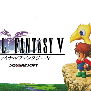 SNES Final Fantasy V 5 FFV FF5 Front Cover as A Poster 19inx13in Retro ...