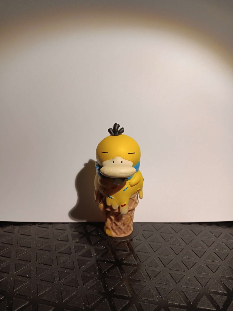 Psyduck Ice Cream Cone Figure Cute Kawaii Roughly 3in. Tall Cake Topper ...