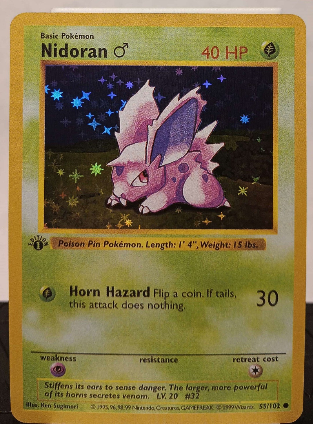 Nidoran 1st Edition Proxy Perfect Gift for Kids or Poke Fans - Etsy