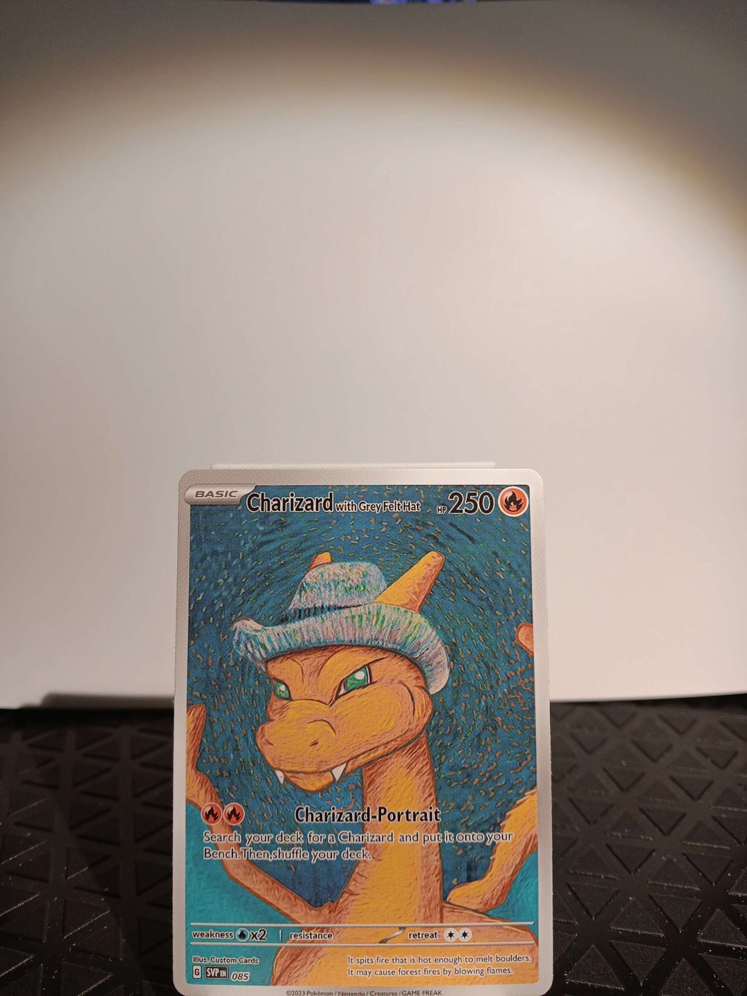 Charizard With Grey Felt Hat - Perfect Gift for Poke Fans - NOT Real ...