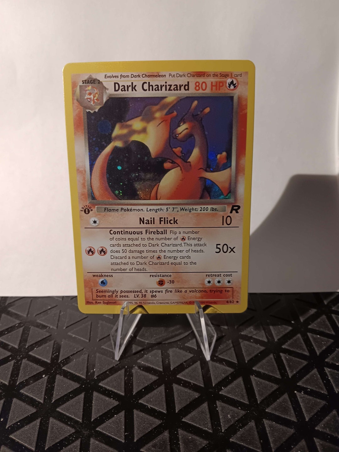 Dark Charizard Team Rocket 1st Edition-perfect Gift for Kids or Poke ...