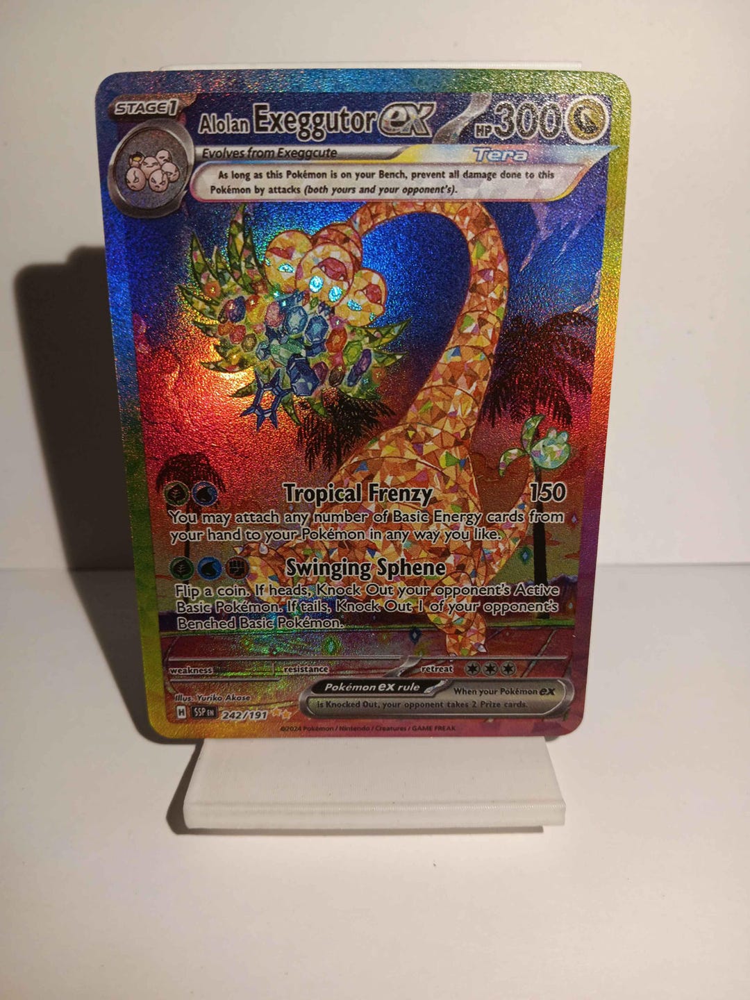 Alolan Exeggutor Ex SIR 242/191 Surging Sparks - Perfect Gift for Any ...