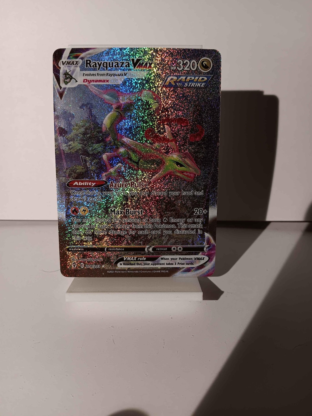Rayquaza VMAX - Evolving Skies - 218/203 / Secret Rare - Perfect Gift ...