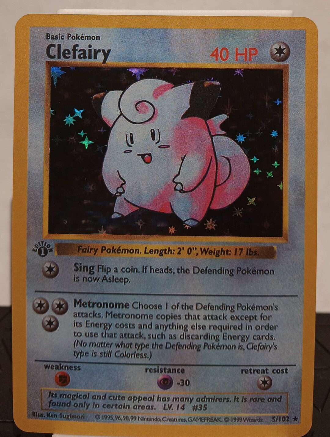 Clefairy 1st Edition Shadowless - Perfect Gift for Kids or Poke Fans ...