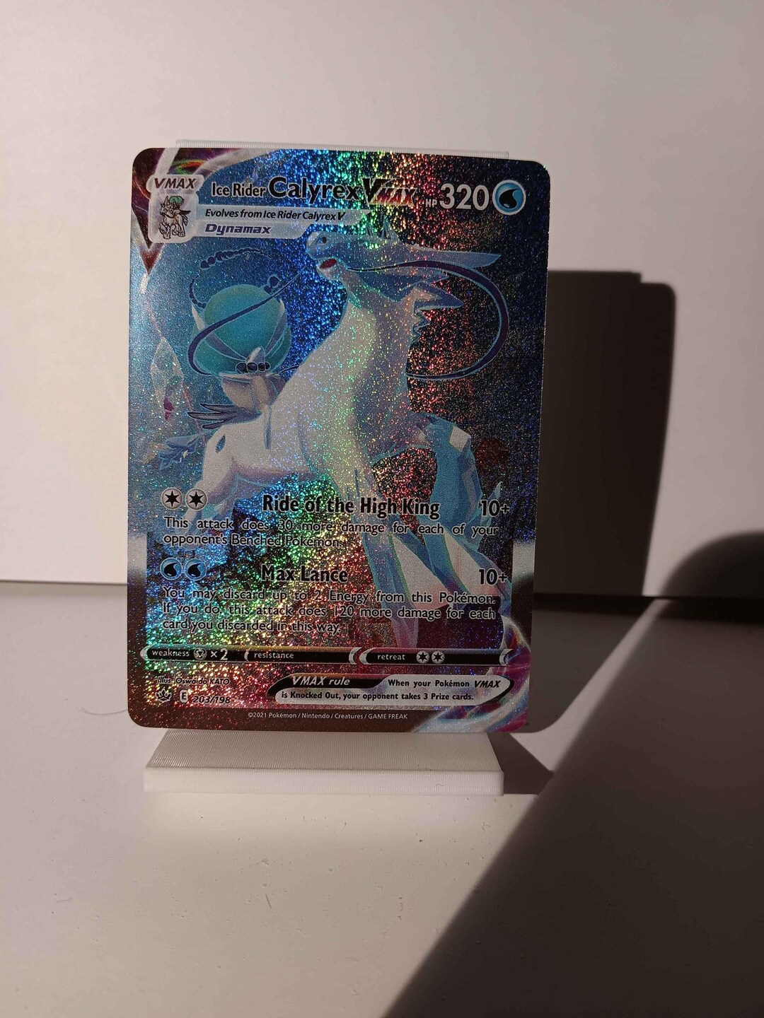 Ice Rider Calyrex VMAX - Chilling Reign - 203/198 / Secret Rare ...