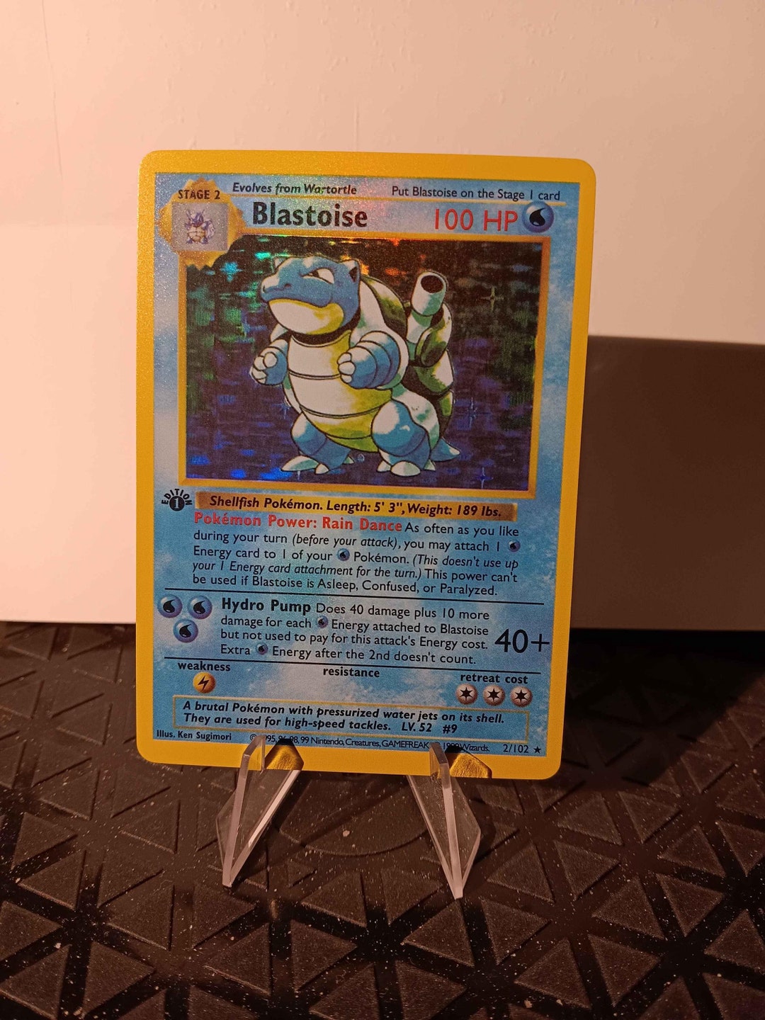 Blastoise 1st Edition Shadowless - Perfect Gift for Kids or Poke Fans ...