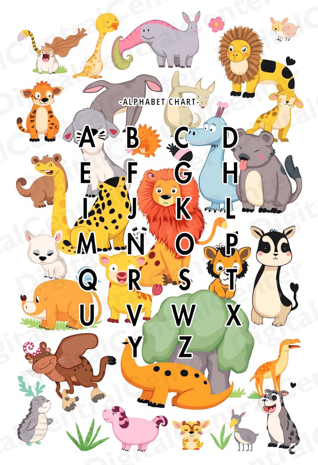 Abc's Animals #2 Poster - 13inx19in Poster - Perfect for Teachers ...