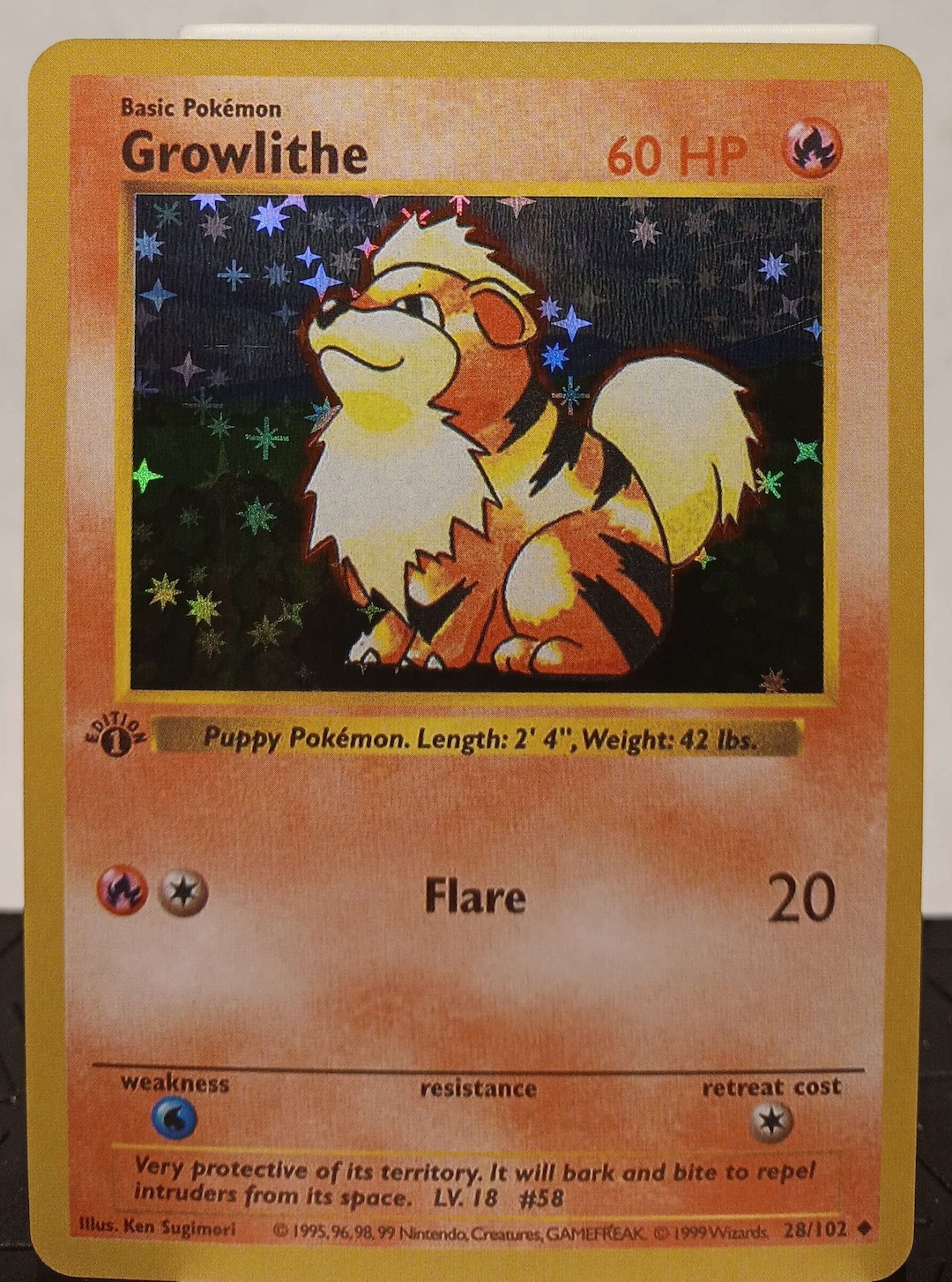 Growlithe 1st Edition Shadowless - Perfect Gift for Kids or Poke Fans ...