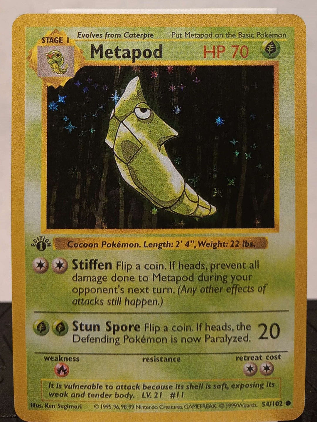Metapod 1st Edition Proxy Perfect Gift for Kids or Poke Fans NOT Real ...