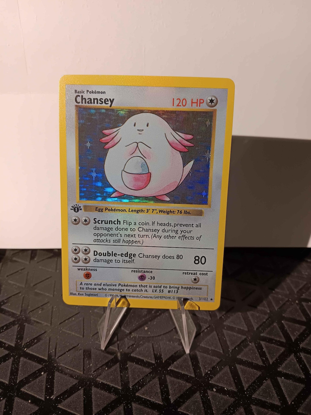 Chansey 1st Edition Shadowless - Perfect Gift for Kids or Poke Fans ...