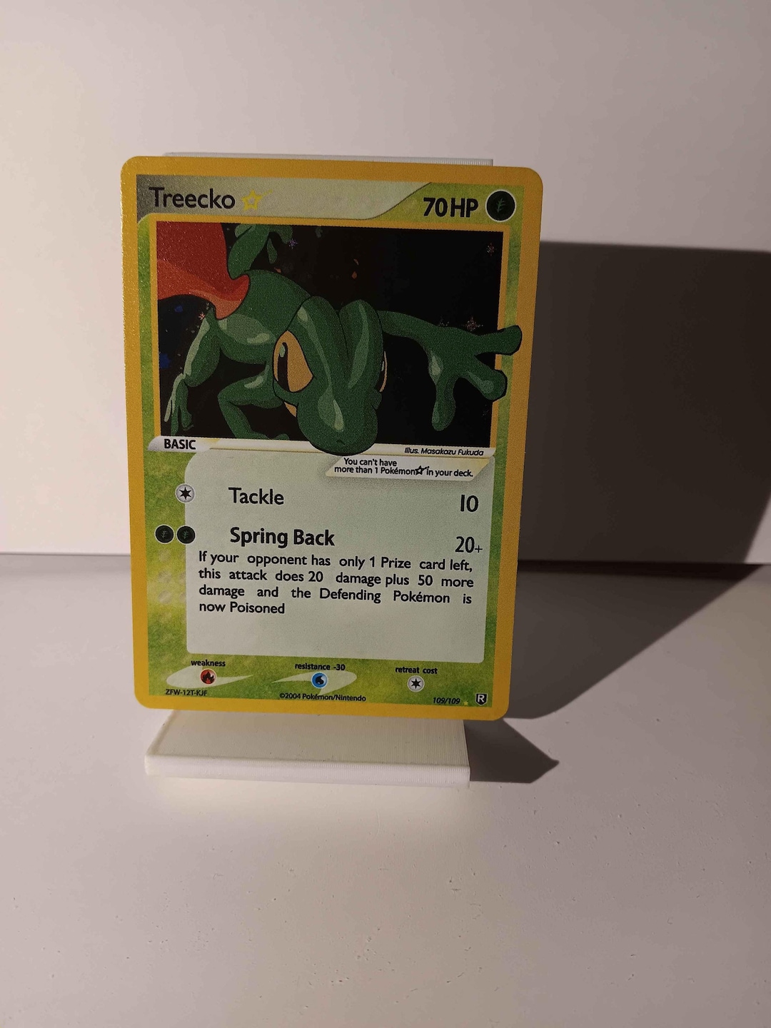 Treecko Gold Star English 2004 - Perfect Gift for Poke Fans - NOT Real ...