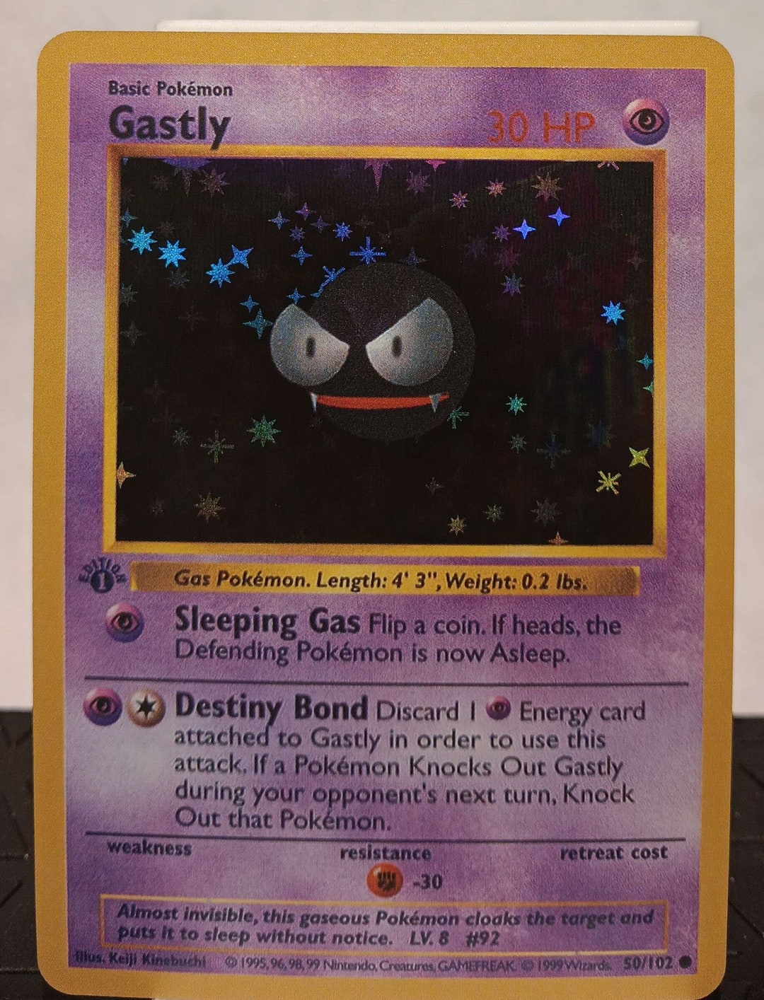 Gastly 1st Edition Shadowless - Perfect Gift for Kids or Poke Fans ...