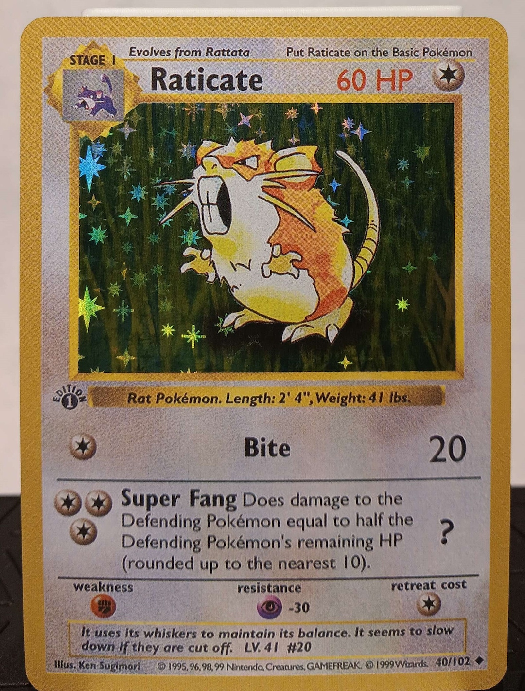 Raticate 1st Edition Shadowless Proxy - Perfect Gift for Kids or Poke ...