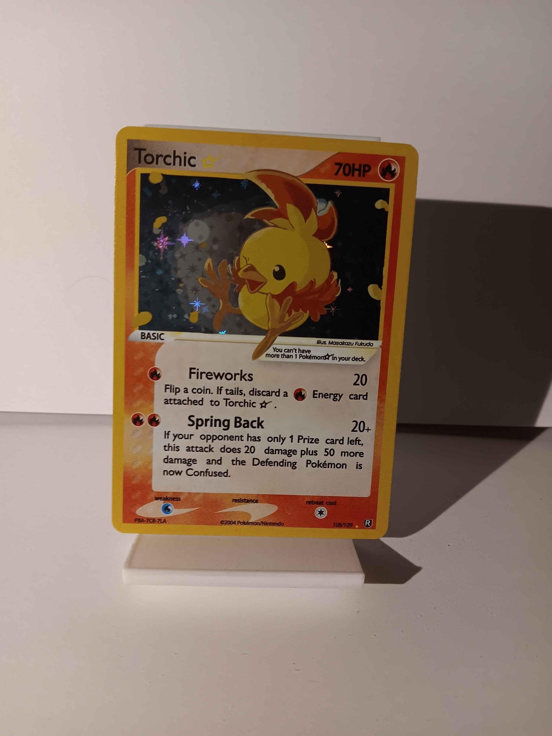 Torchic Gold Star English 2004 Perfect Gift for Poke Fans NOT Real Just ...