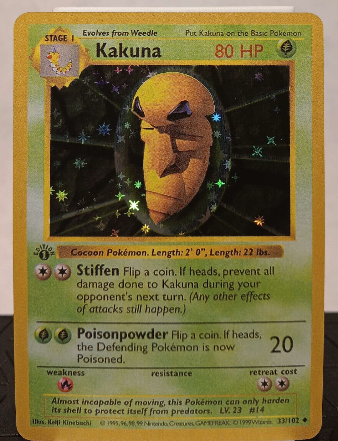 Kakuna 1st Edition Proxy Perfect Gift for Kids or Poke Fans - Etsy