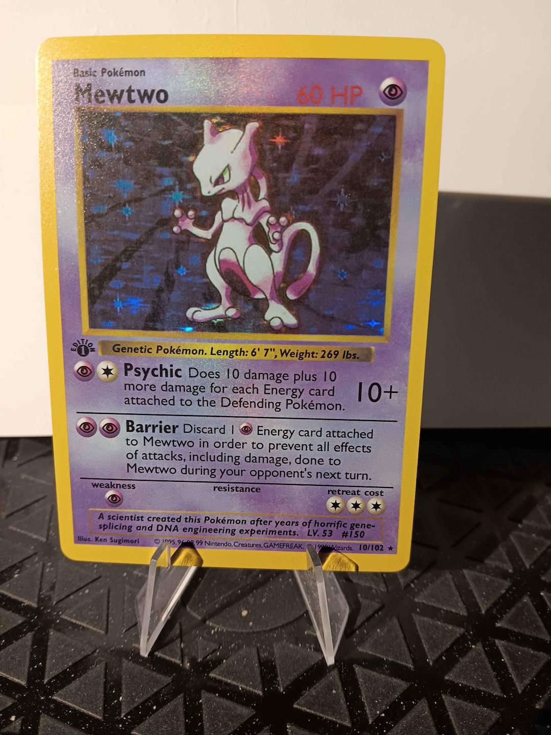 Mewtwo 1st Edition Shadowless - Perfect Gift for Kids or Poke Fans ...