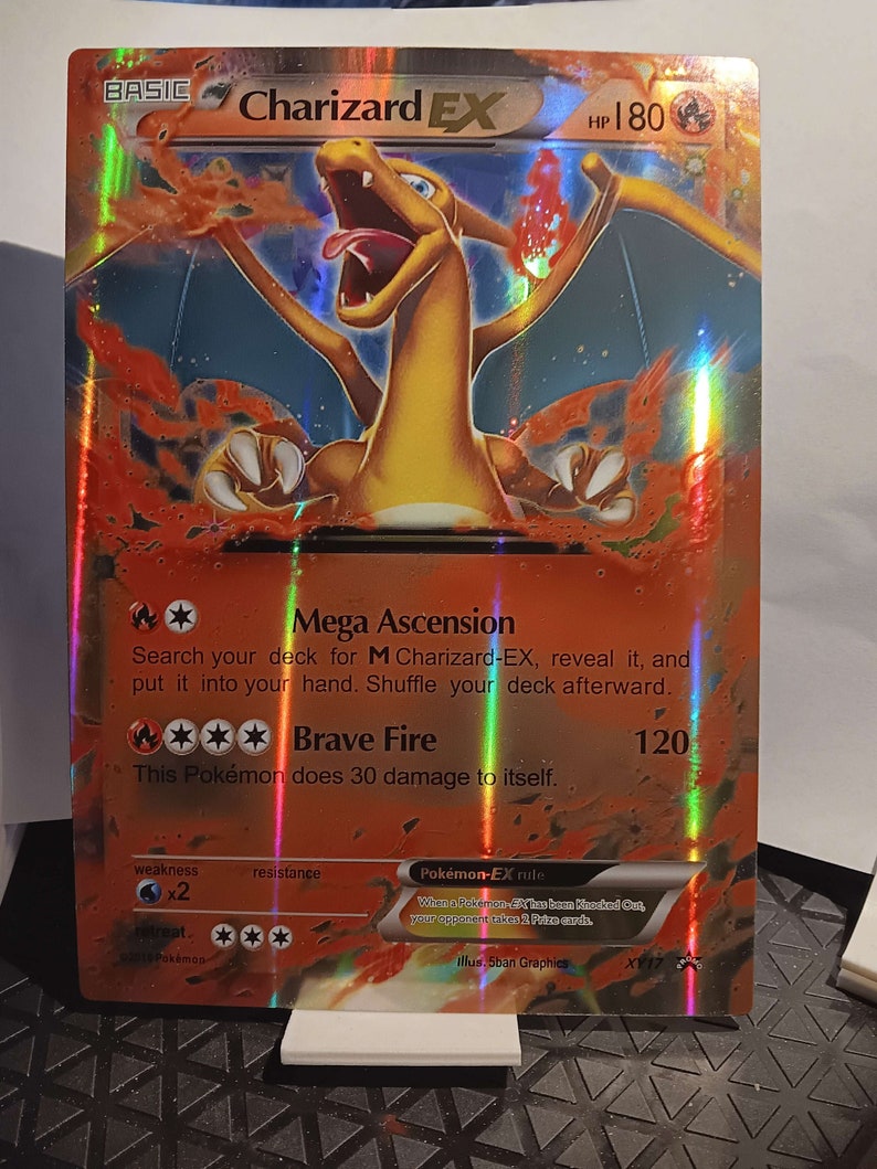 Charizard EX Full Art Jumbo XY17 / Promo Xypromos Perfect Gift for Poke ...