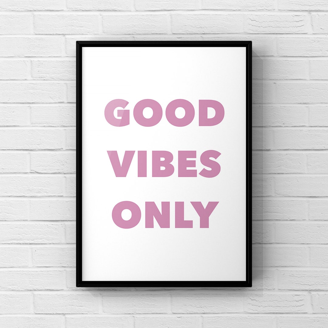 A5 Digital Good Vibes Print - Etsy