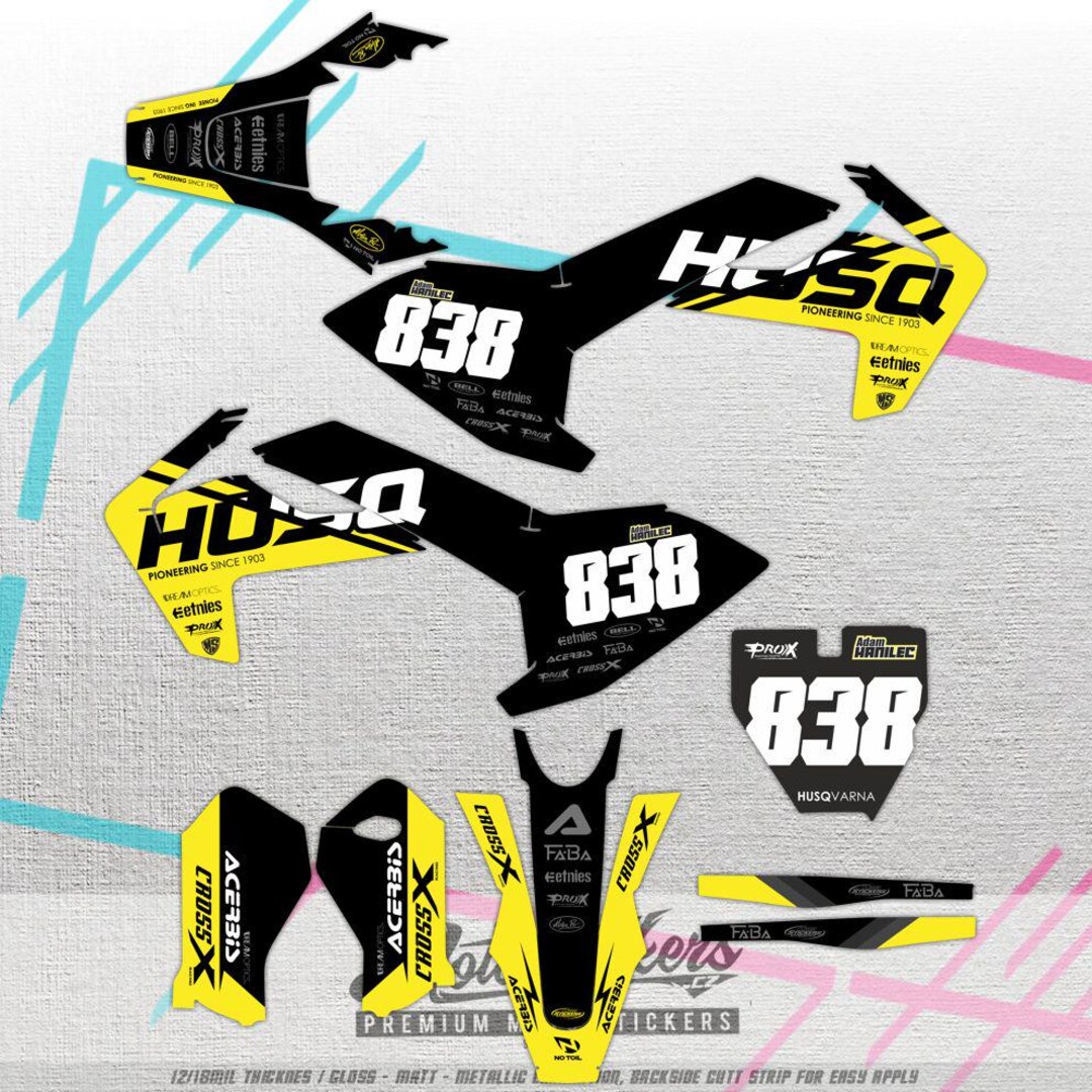 Husqvarna TC50 2020-2023 Graphic Kit - Stickers - Etsy