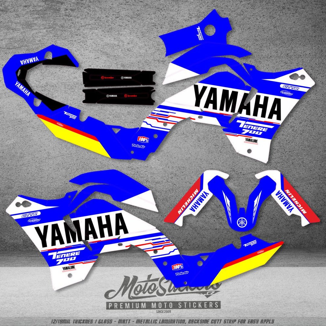 Yamaha Tenere 700 2019-2024 Graphic Kit - Stickers for Rtech Revolution ...
