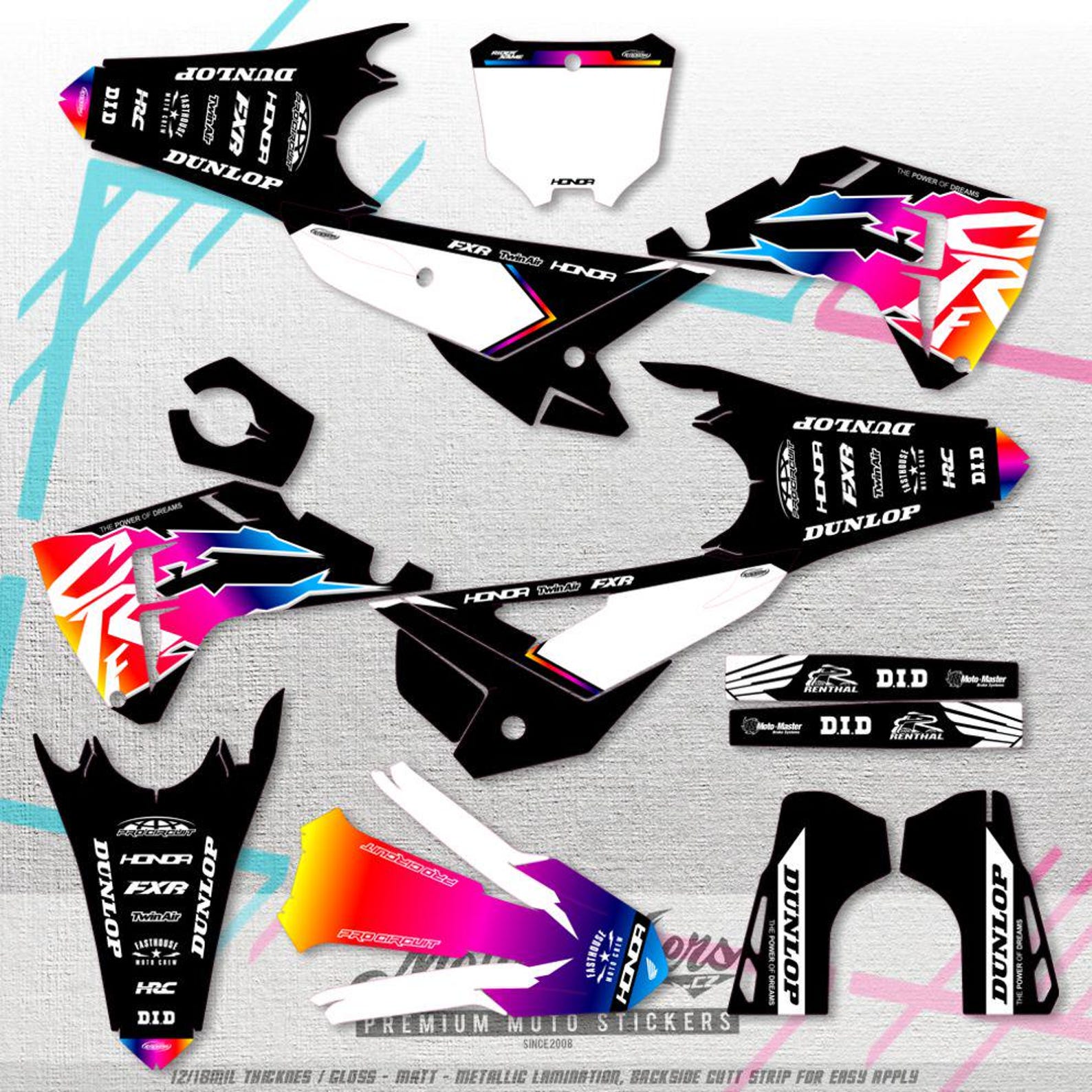 Honda CRF 450R 2025 CRF 250R 2025 Vector Graphics MX Template 1:1 - Etsy