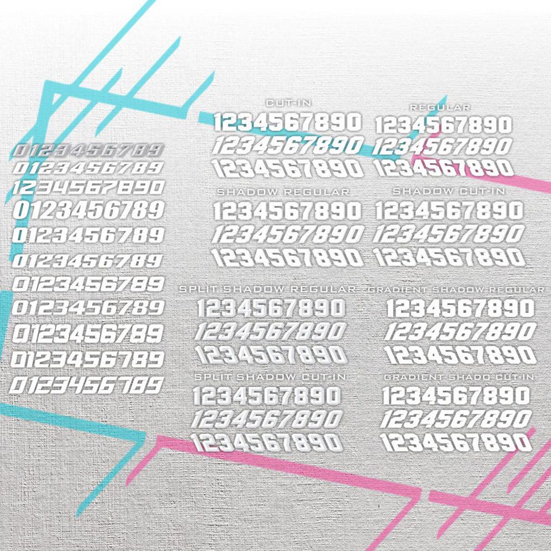 Motocross Numbers Vectors Graphics Templates - Etsy