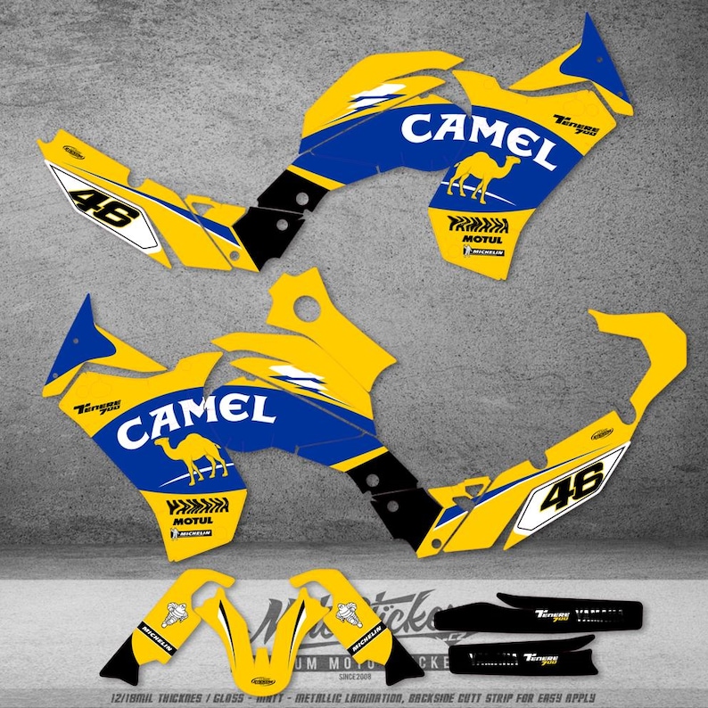 Yamaha Tenere 700 2019-2024 Graphic Kit - Stickers - Etsy