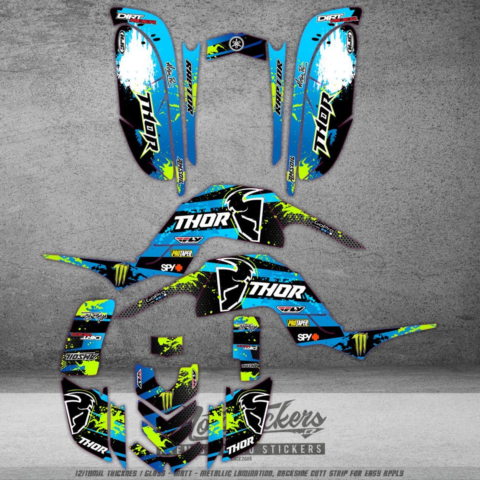 Yamaha Raptor 660R Graphic Kit Stickers - Etsy