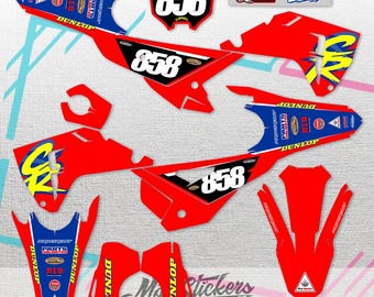 Honda CRF 450R 2025 CRF 250R 2025 Vector Graphics MX Template 1:1 - Etsy